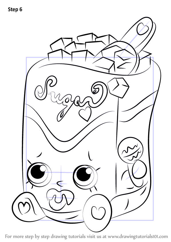 How to Draw Sugar Lump from Shopkins (Shopkins) Step by Step ...