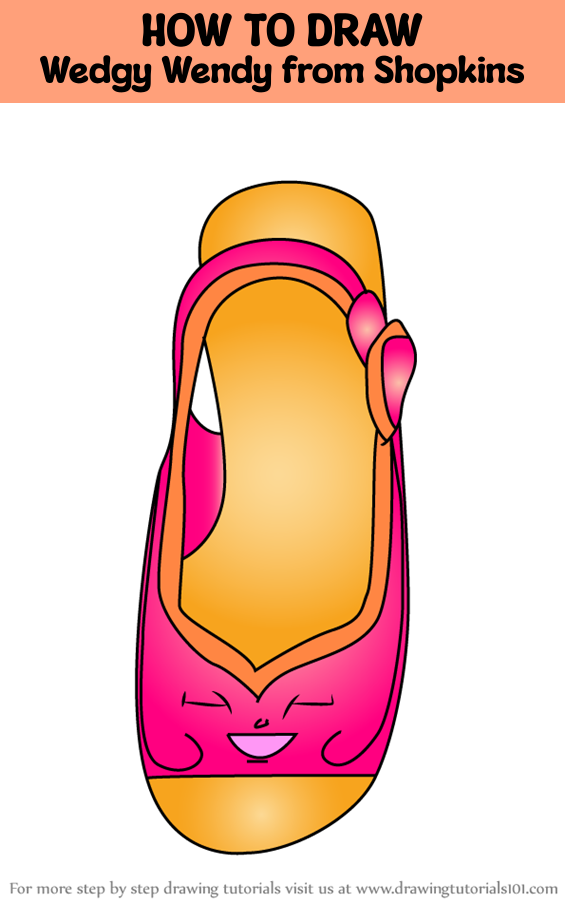 How to Draw Wedgy Wendy from Shopkins (Shopkins) Step by Step ...