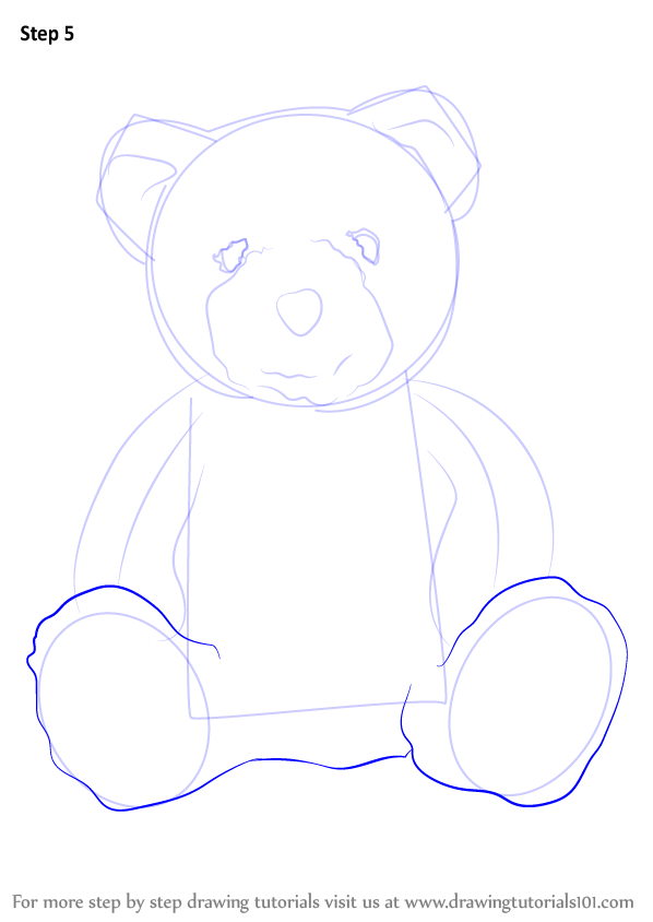 How to Draw a Teddy Bear (Soft Toys) Step by Step | DrawingTutorials101.com