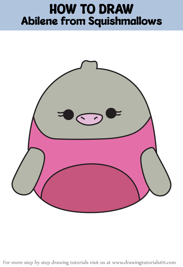 How to Draw Abilene from Squishmallows (Squishmallows) Step by Step ...