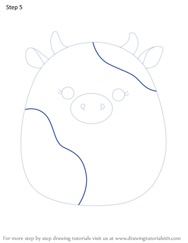 How to Draw Ada the Cow from Squishmallows (Squishmallows) Step by Step ...