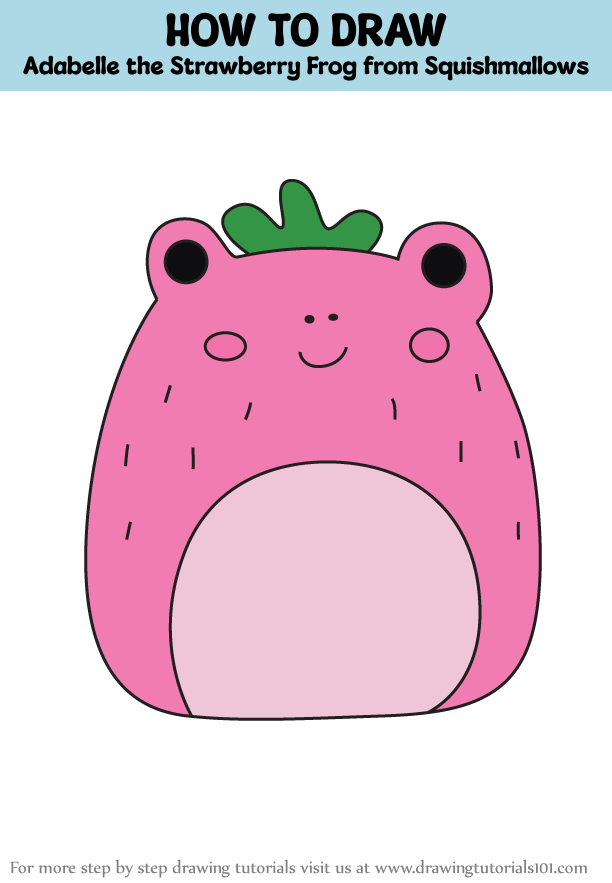 How to Draw Adabelle the Strawberry Frog from Squishmallows ...