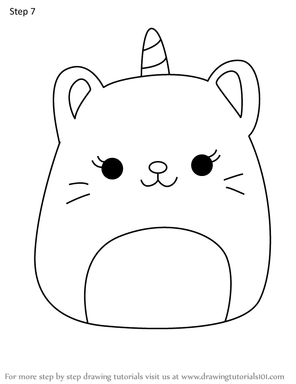 How to Draw Adrie the Caticorn from Squishmallows (Squishmallows) Step ...