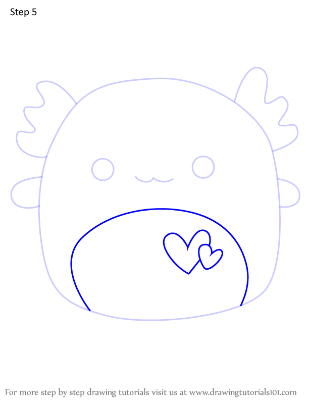 How to Draw Aleka the Axolotl from Squishmallows (Squishmallows) Step ...