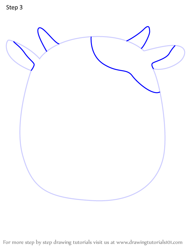How to Draw Alexie the Cow from Squishmallows (Squishmallows) Step by ...