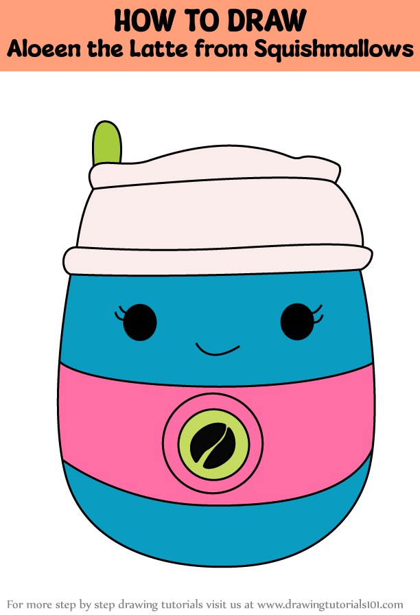 How to Draw Aloeen the Latte from Squishmallows (Squishmallows) Step by ...