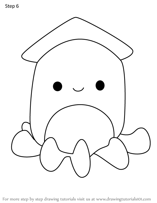 How to Draw Altman the Squid from Squishmallows (Squishmallows) Step by ...