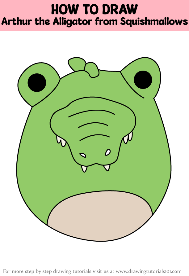 How to Draw Arthur the Alligator from Squishmallows (Squishmallows ...