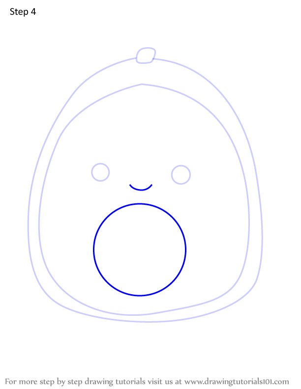 How to Draw Austin the Avocado from Squishmallows (Squishmallows) Step by Step ...