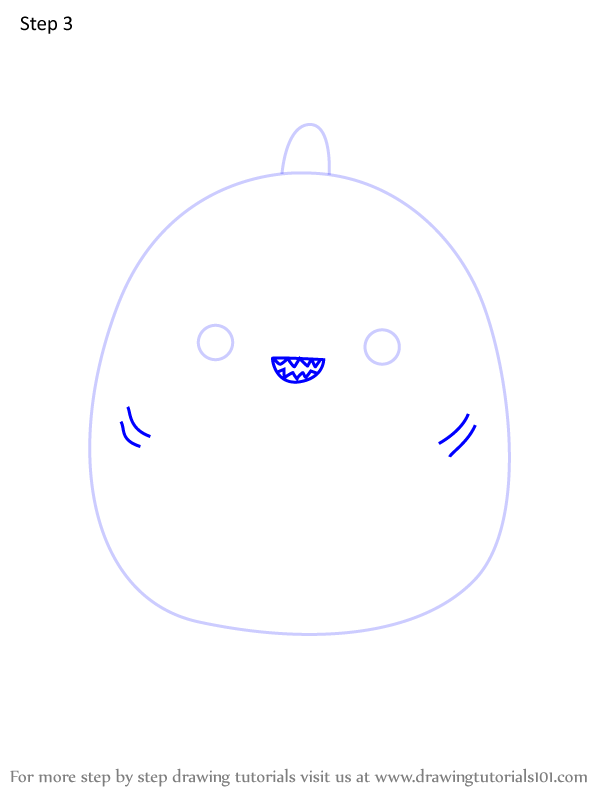 How to Draw Azi the Leopard Shark from Squishmallows (Squishmallows ...
