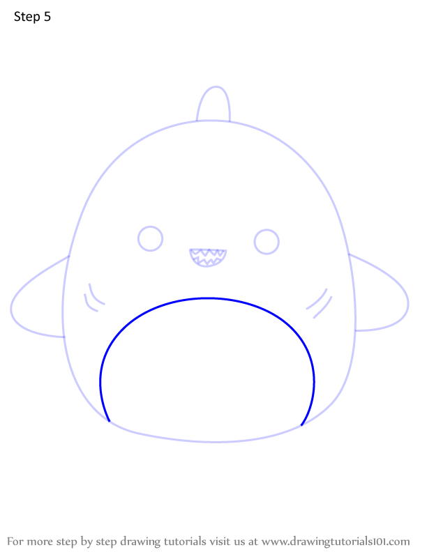 How to Draw Azi the Leopard Shark from Squishmallows (Squishmallows ...