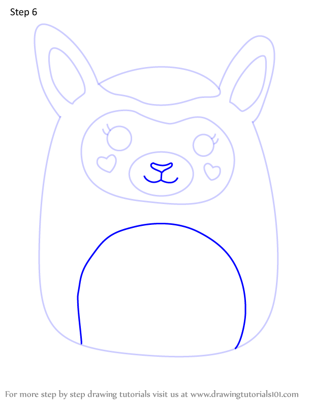 How to Draw Bailey the Llama from Squishmallows (Squishmallows) Step by ...