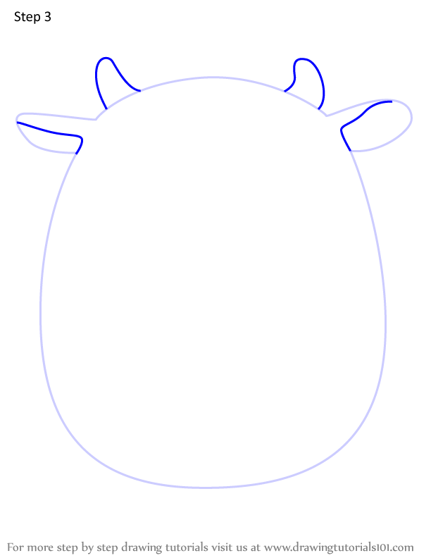 How to Draw Belana the Cow from Squishmallows (Squishmallows) Step by ...