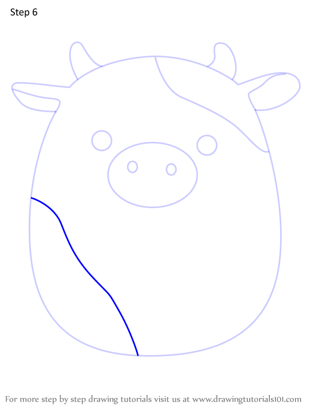 How to Draw Belana the Cow from Squishmallows (Squishmallows) Step by ...