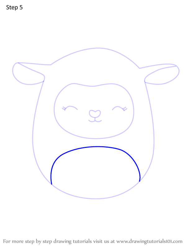 How to Draw Berry the Lamb from Squishmallows (Squishmallows) Step by Step | DrawingTutorials101.com