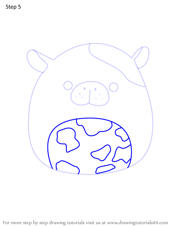 How to Draw Bittie the SeaCow from Squishmallows (Squishmallows) Step by Step ...