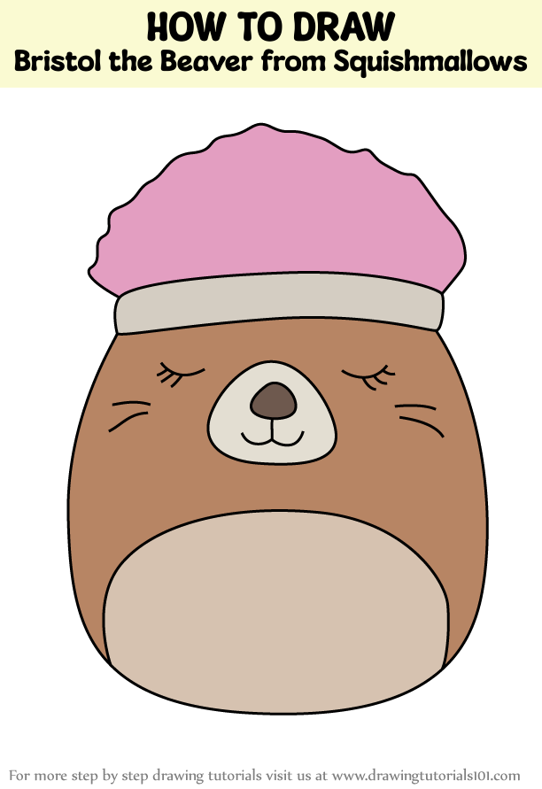 How to Draw Bristol the Beaver from Squishmallows (Squishmallows) Step ...