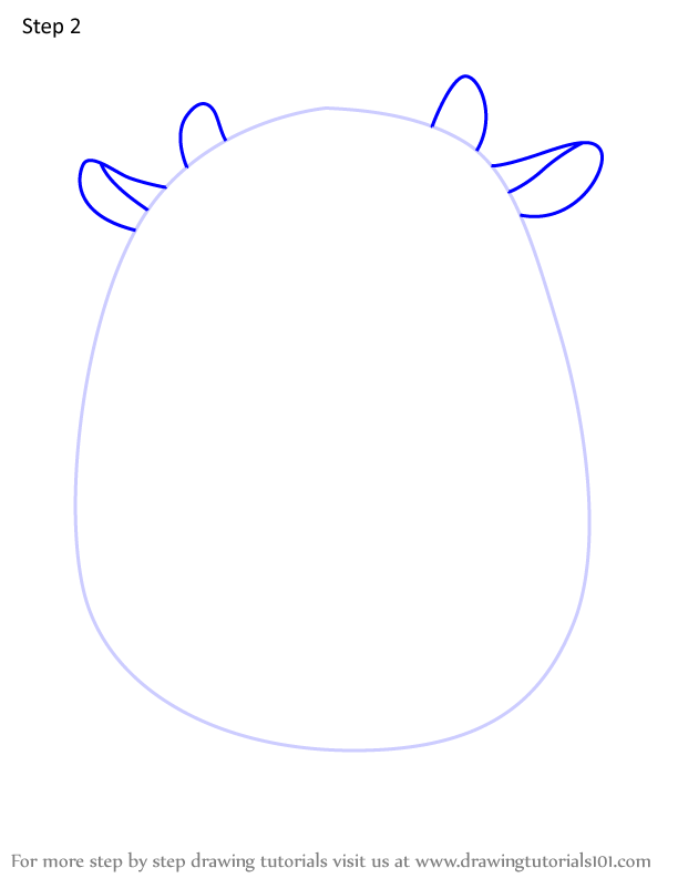 How to Draw Bubba the Cow from Squishmallows (Squishmallows) Step by ...