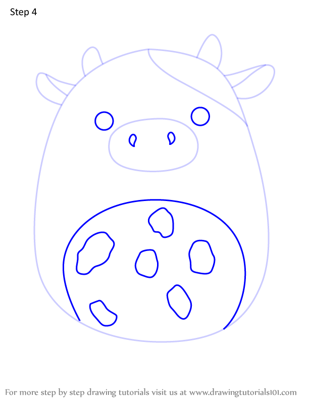 How to Draw Bubba the Cow from Squishmallows (Squishmallows) Step by ...