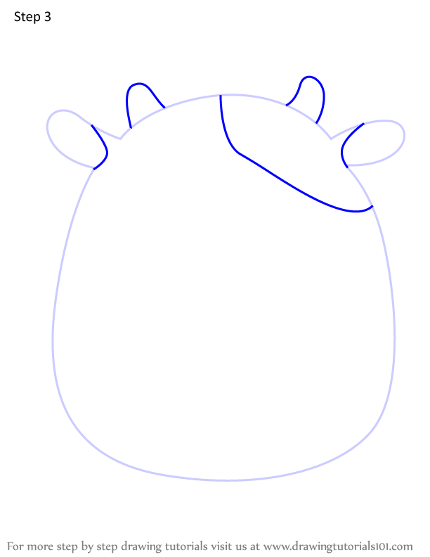 How to Draw Caedia the Cow from Squishmallows (Squishmallows) Step by ...