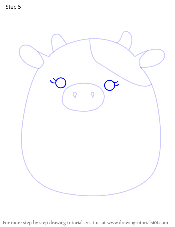How to Draw Caedia the Cow from Squishmallows (Squishmallows) Step by ...