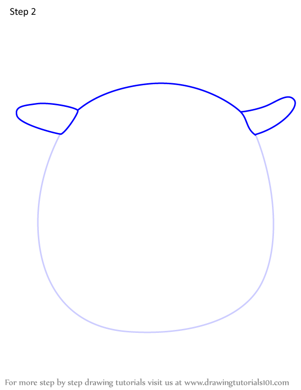 How to Draw Caedyn the Cow from Squishmallows (Squishmallows) Step by ...