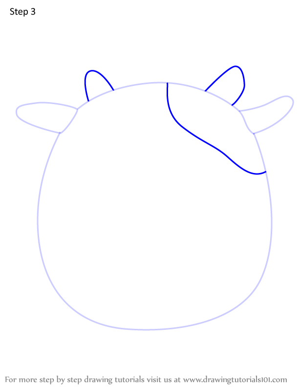 How to Draw Caedyn the Cow from Squishmallows (Squishmallows) Step by ...