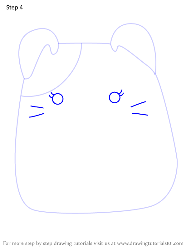 How to Draw Camette the Cat from Squishmallows (Squishmallows) Step by ...