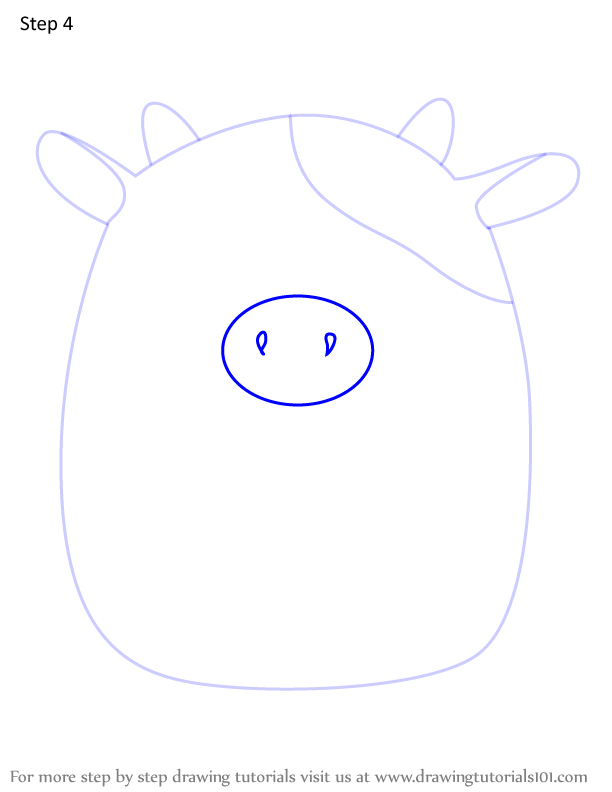 How to Draw Candess the Cow from Squishmallows (Squishmallows) Step by ...