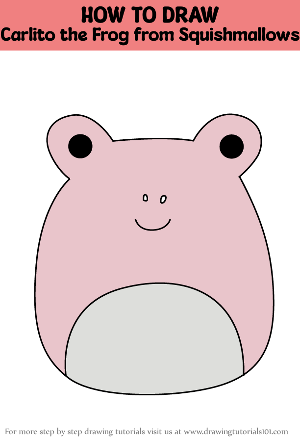 How to Draw Carlito the Frog from Squishmallows (Squishmallows) Step by ...