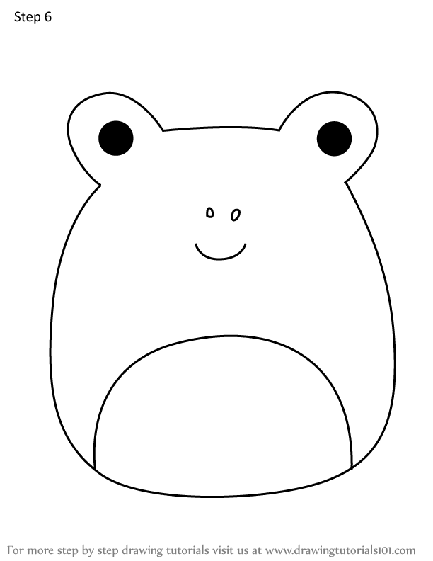 How to Draw Carlito the Frog from Squishmallows (Squishmallows) Step by ...
