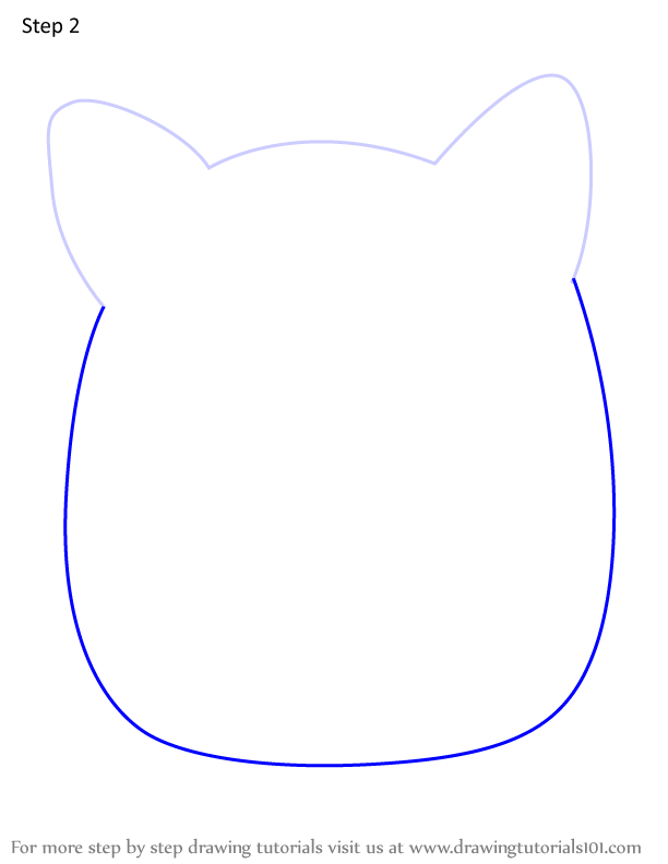 How to Draw Carlota the Calico Cat from Squishmallows (Squishmallows ...