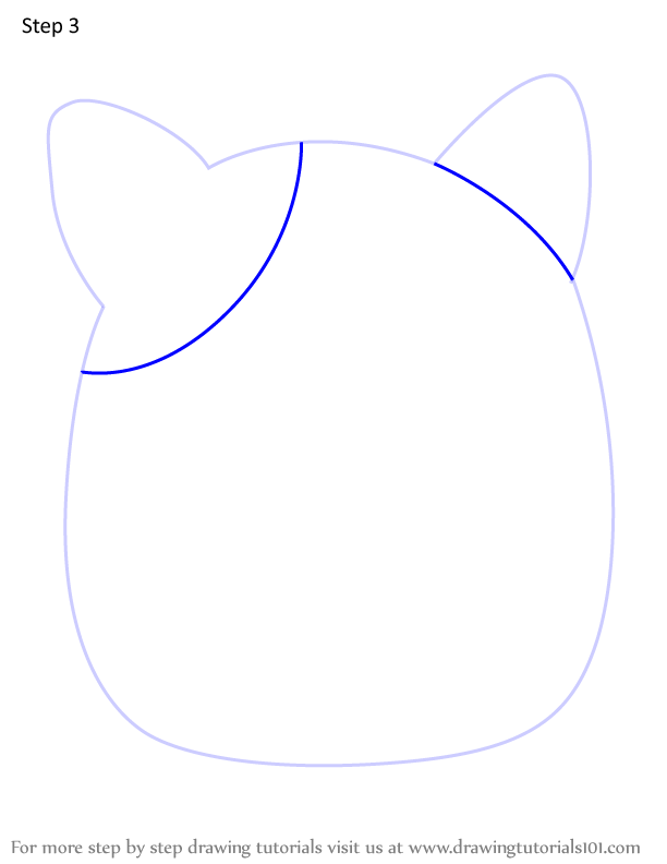 How to Draw Carlota the Calico Cat from Squishmallows (Squishmallows ...