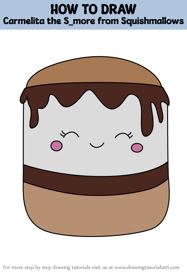 How to Draw Carmelita the S_more from Squishmallows (Squishmallows ...