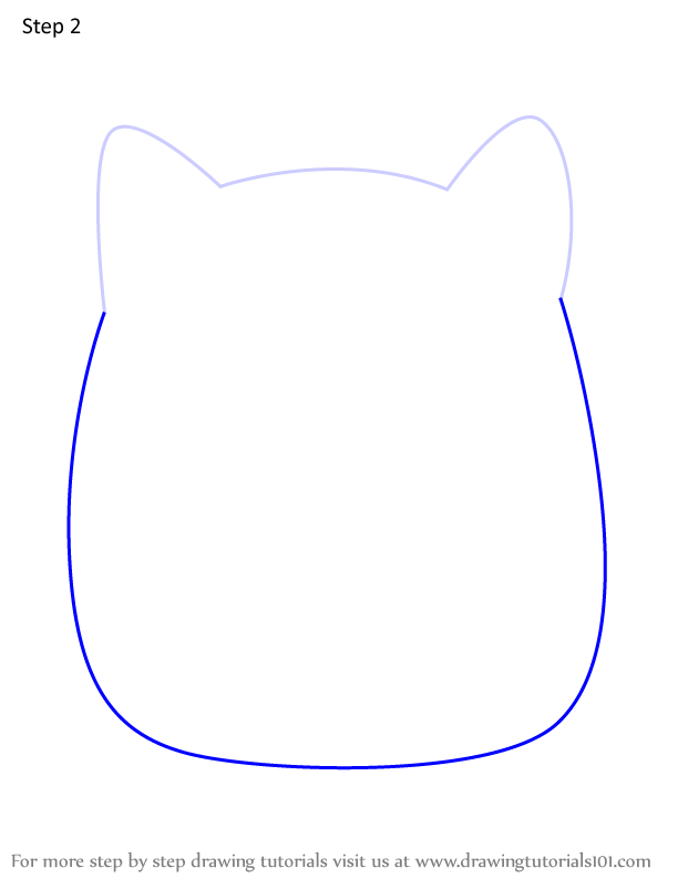 How to Draw Catarina the Cat from Squishmallows (Squishmallows) Step by ...