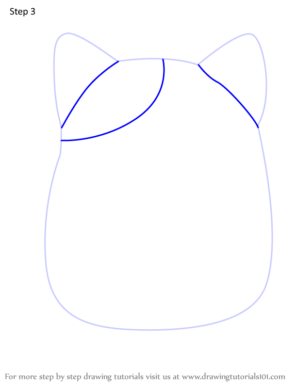 How to Draw Charlotte the Calico Cat from Squishmallows (Squishmallows ...