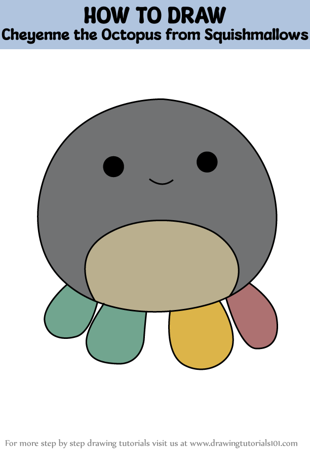 How to Draw Cheyenne the Octopus from Squishmallows (Squishmallows ...