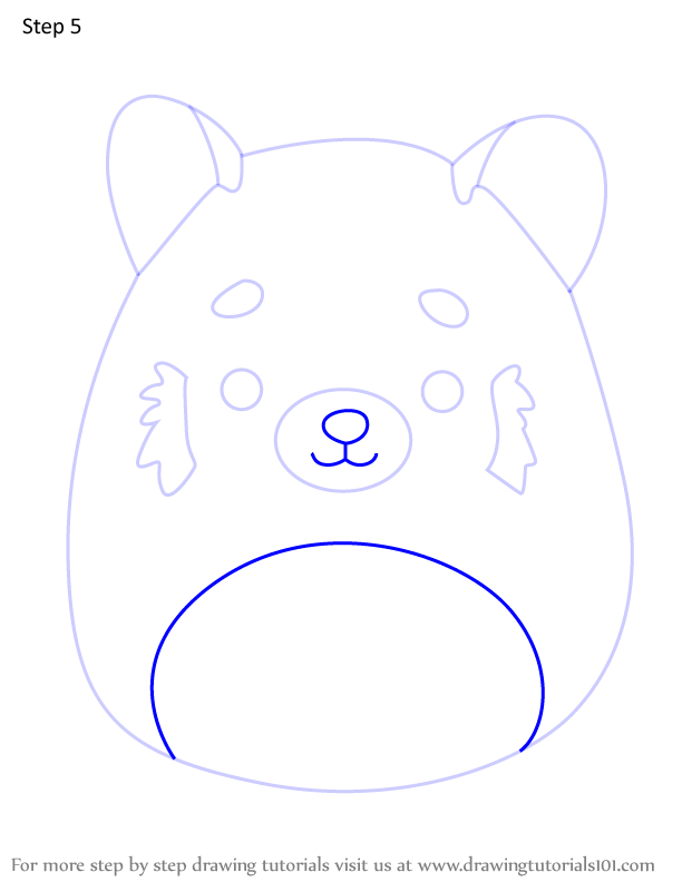 How to Draw Cici the Red Panda from Squishmallows (Squishmallows) Step ...
