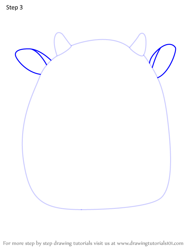 How to Draw Cillian the Cow from Squishmallows (Squishmallows) Step by ...