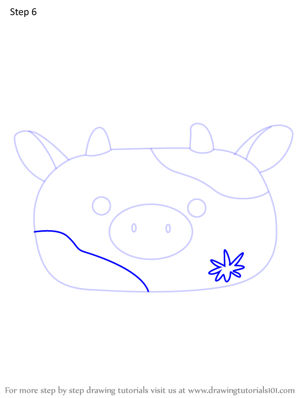 How to Draw Claire the Cow from Squishmallows (Squishmallows) Step by ...