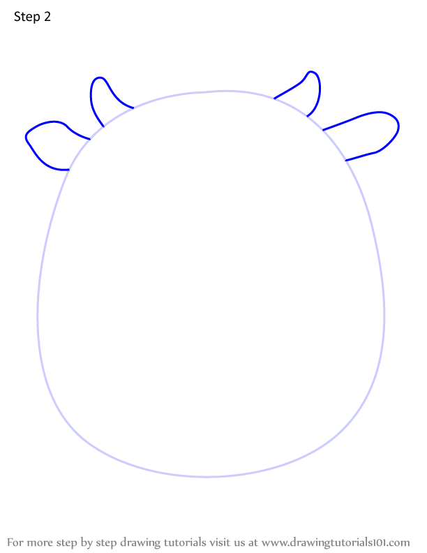 How to Draw Clay the Cow from Squishmallows (Squishmallows) Step by ...