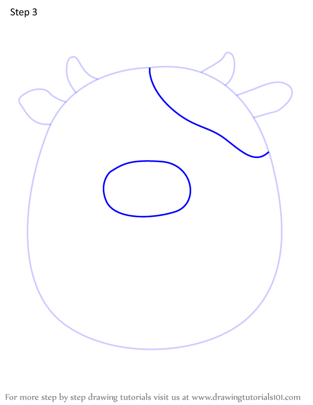 How to Draw Clay the Cow from Squishmallows (Squishmallows) Step by ...