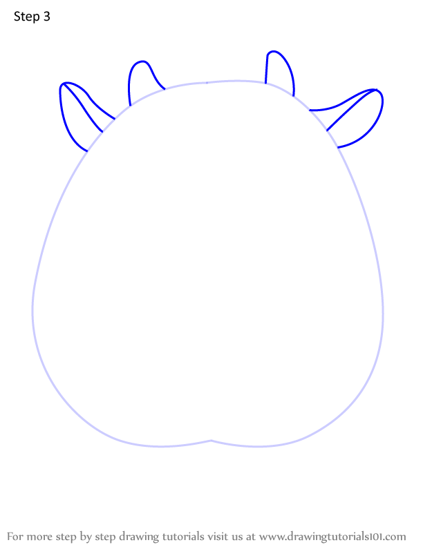 How to Draw Clayton the Cow from Squishmallows (Squishmallows) Step by ...