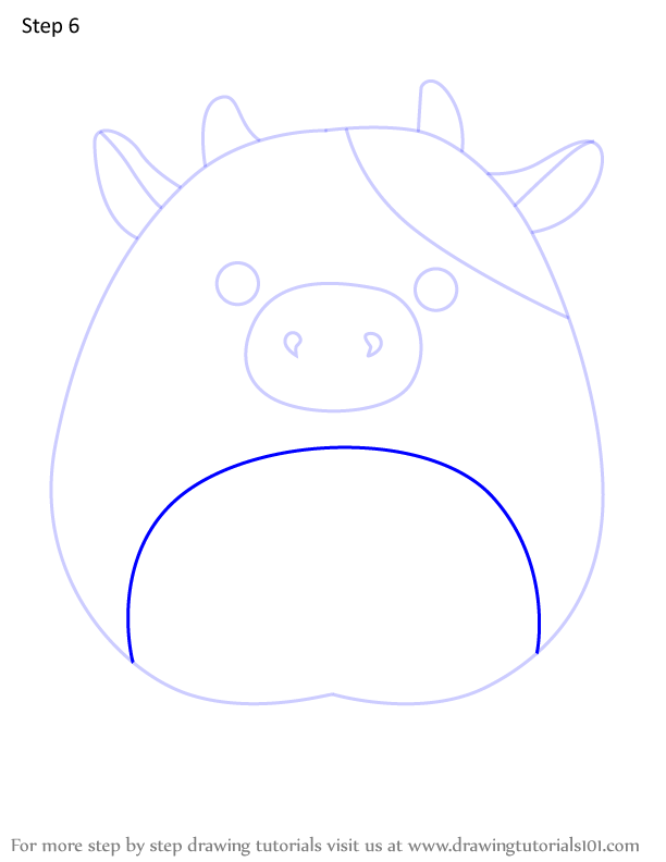How to Draw Clayton the Cow from Squishmallows (Squishmallows) Step by ...