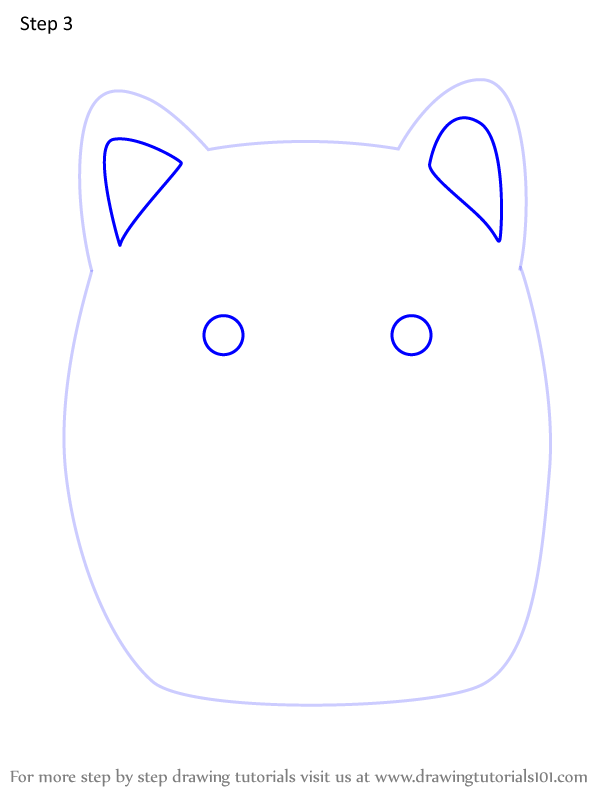 How to Draw Cleo the Cat from Squishmallows (Squishmallows) Step by ...