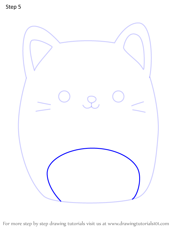 How to Draw Cleo the Cat from Squishmallows (Squishmallows) Step by ...