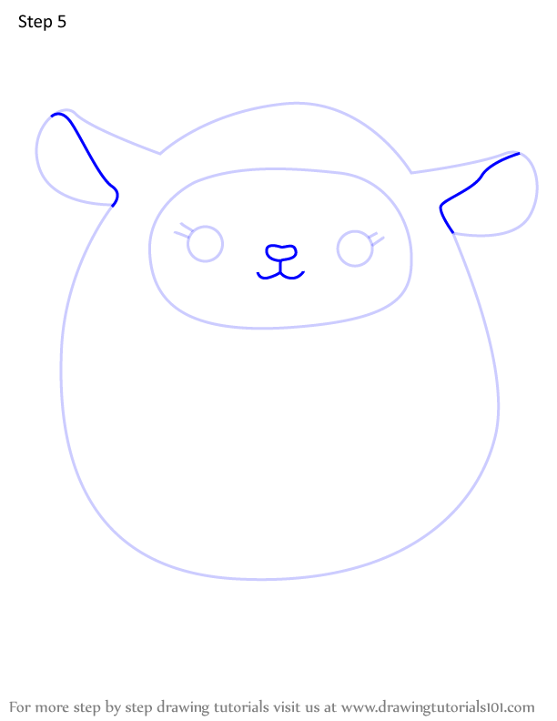 How to Draw Clove the Lamb from Squishmallows (Squishmallows) Step by Step | DrawingTutorials101.com