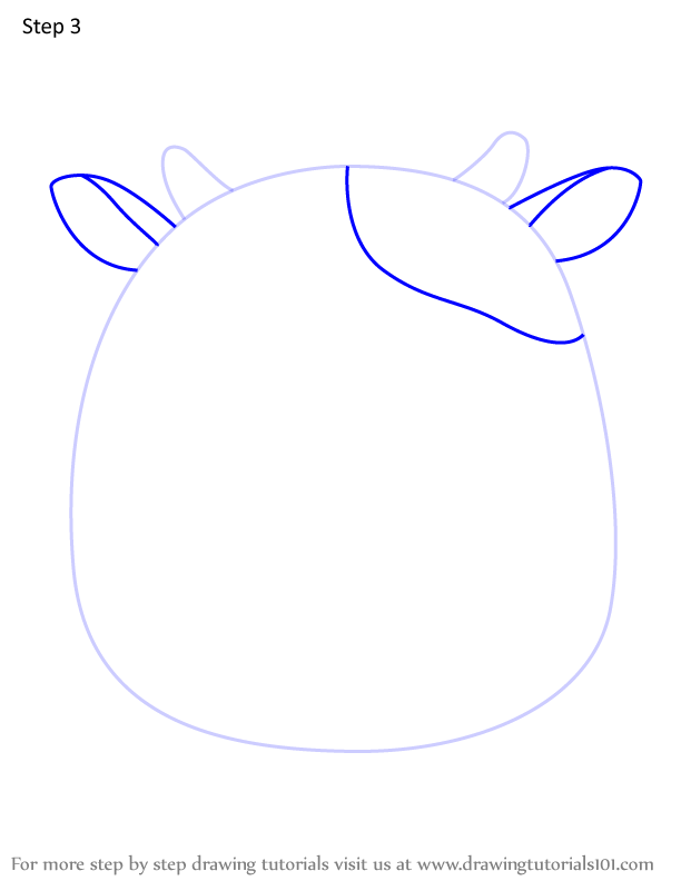 How to Draw Connor the Cow from Squishmallows (Squishmallows) Step by ...