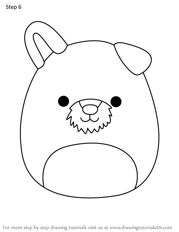 How to Draw Cooper the Schnauzer from Squishmallows (Squishmallows ...