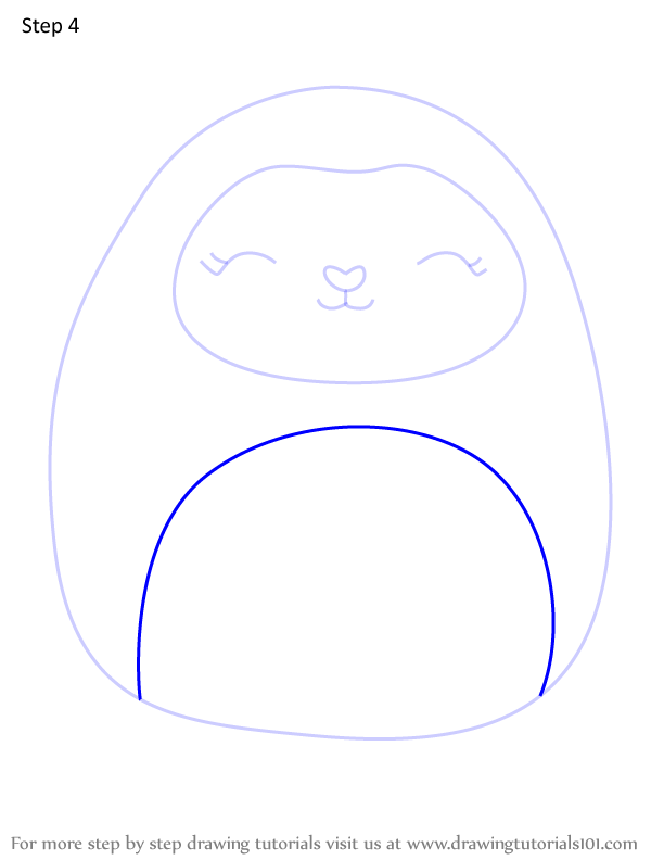 How to Draw Cris the Blue Lamb from Squishmallows (Squishmallows) Step by Step ...